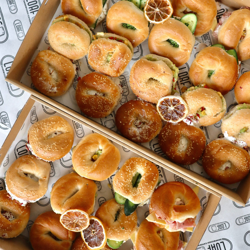 MINI BAGEL PLATTER – LOAF Sandwiches